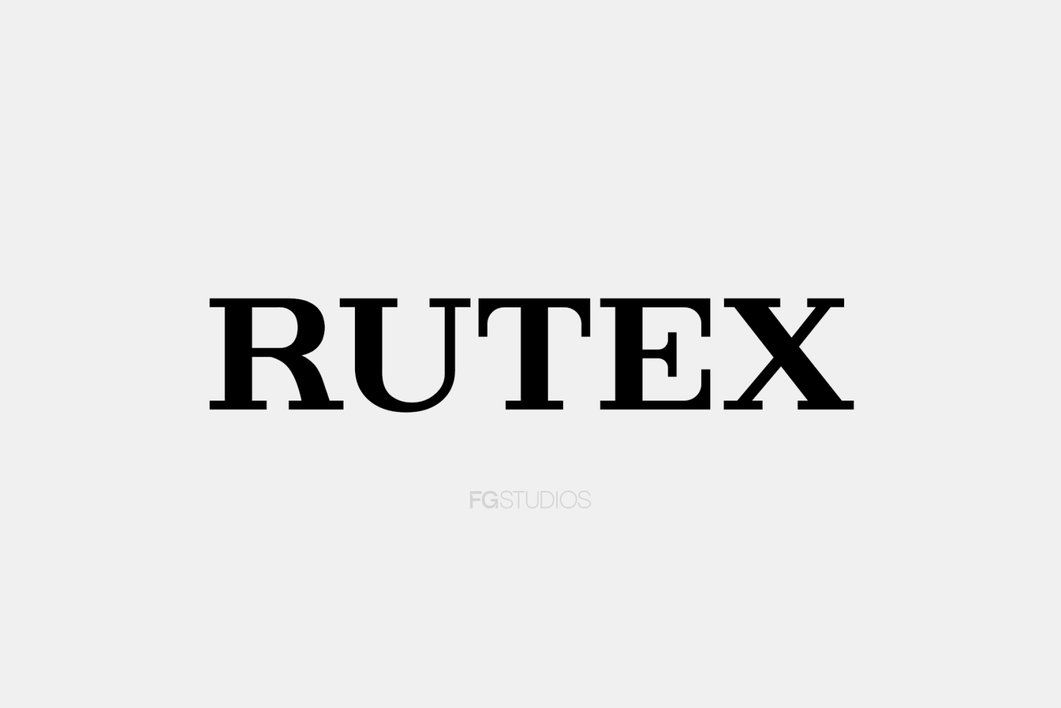 Rutex Pro Font - FG Studios